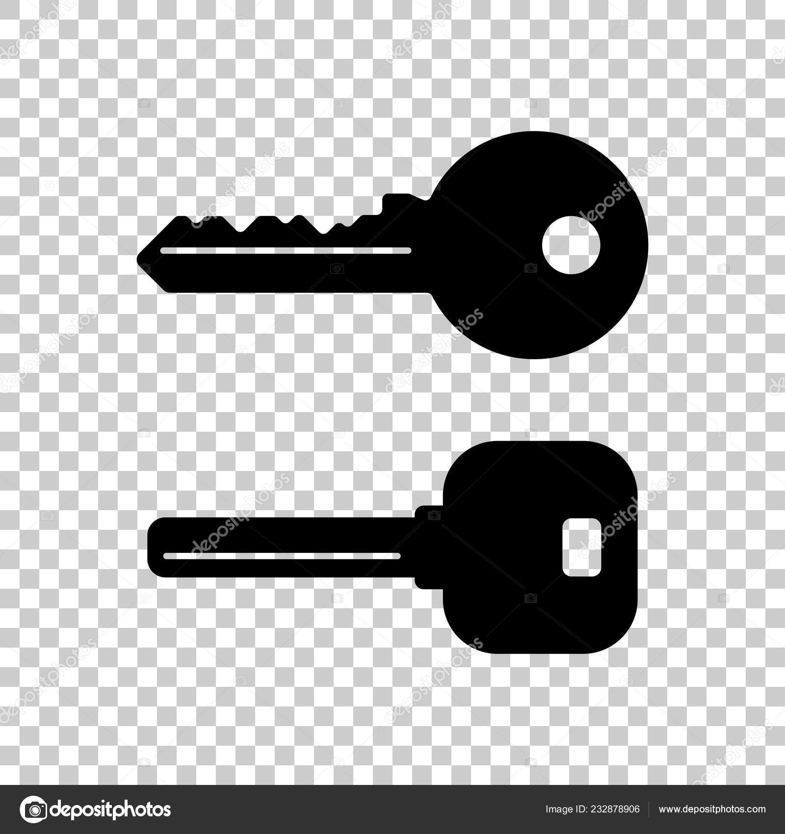 Keys Icons Set Black Icon Transparent Background Stock Vector by ©fokas ...