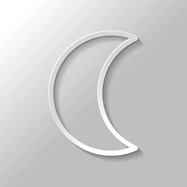 Simple Moon Weather Symbol Linear Icon Thin Outline Colorful Logo Stock ...