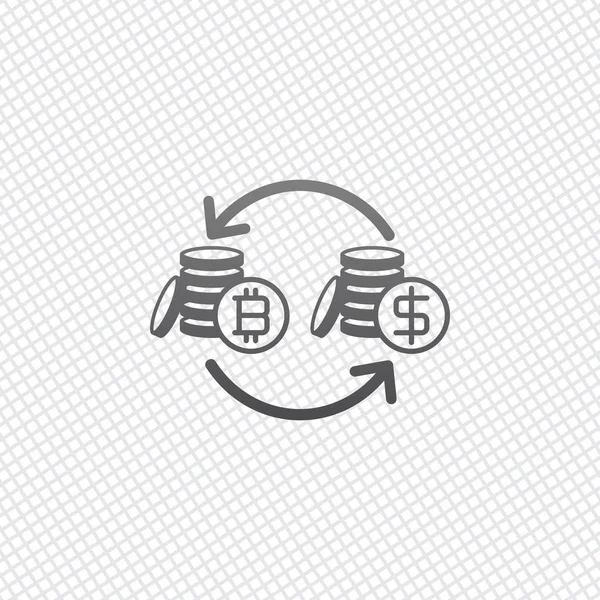 Change Money Icon Sticker Style White Border Simple Shadow Gray Stock ...