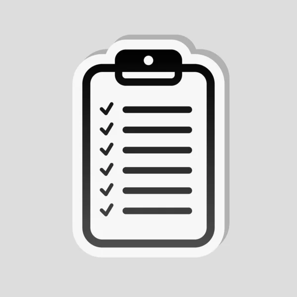 Tablet Dan Kertas Checklist Dengan Tanda Centang Garis Linier Garis ...