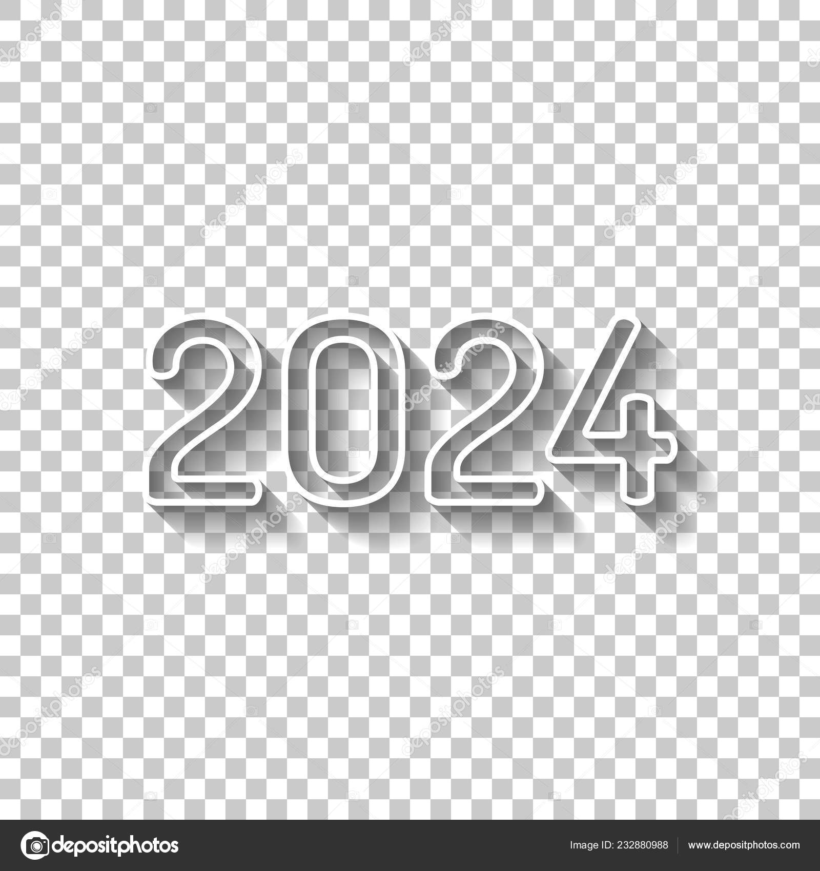 Printable 2024 Outline Numbers