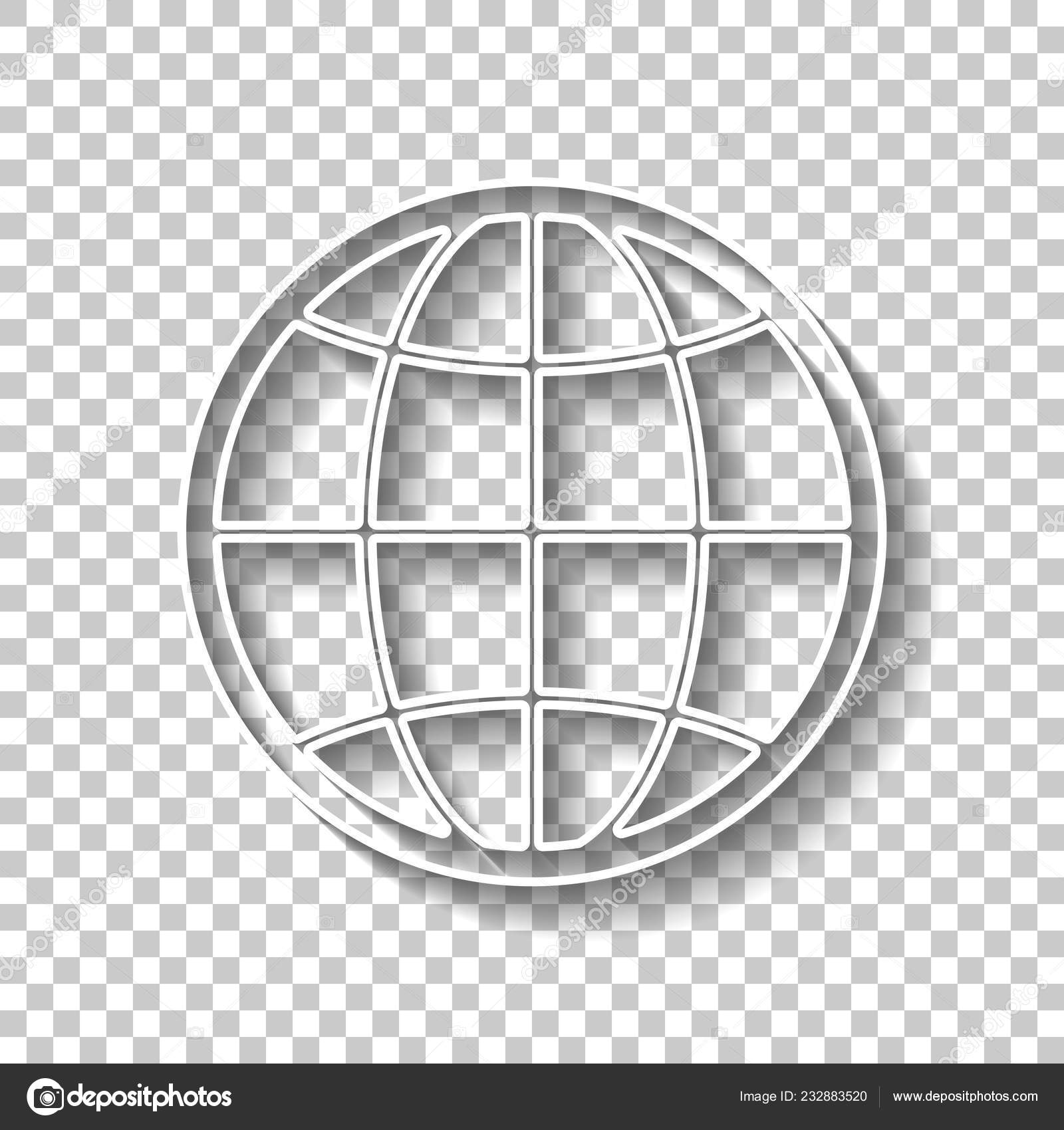 Globe Outline Transparent Background