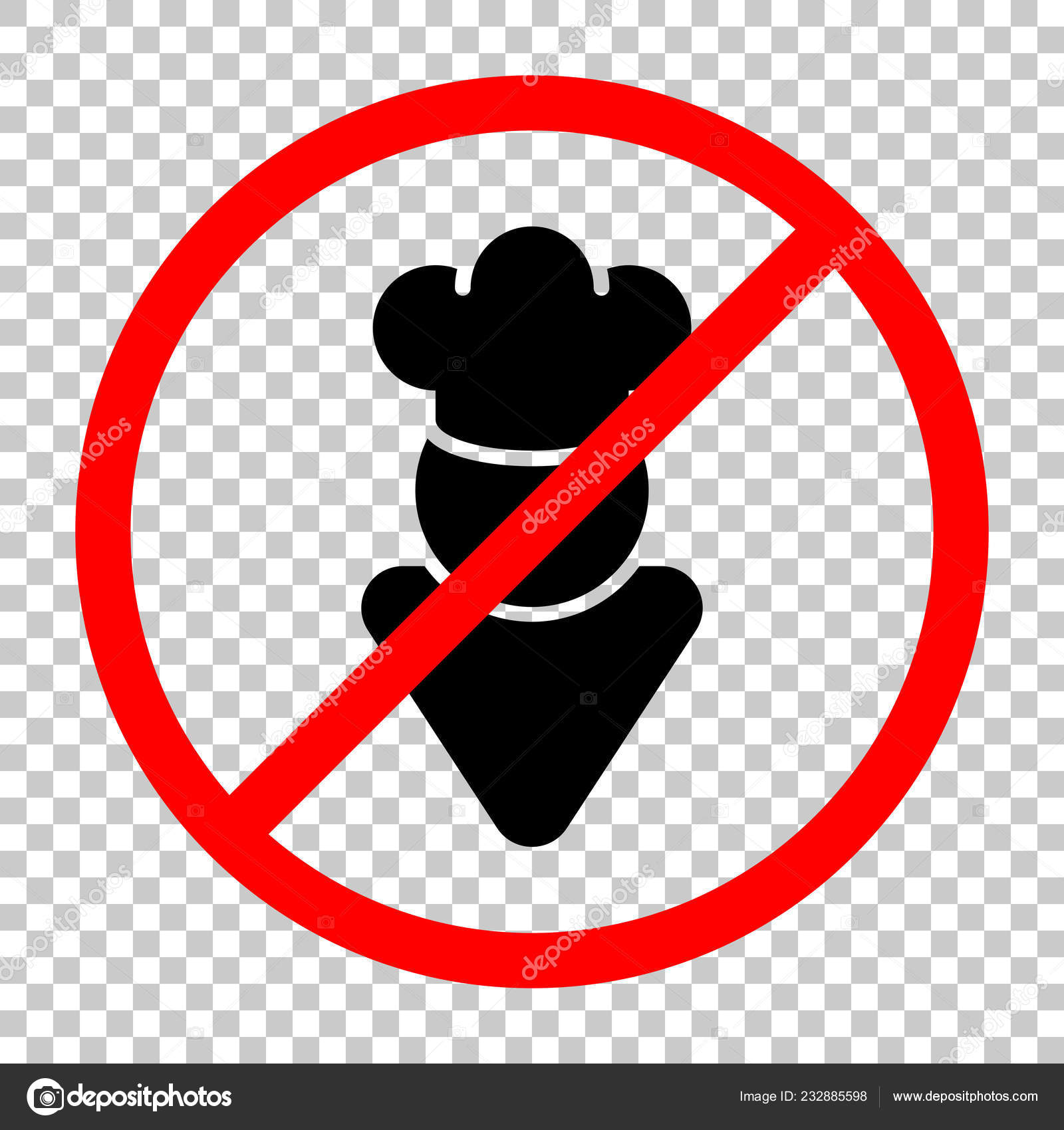 Chef Kitchen Hat Kitchen Logo Simple Icon Allowed Black Object Stock ...