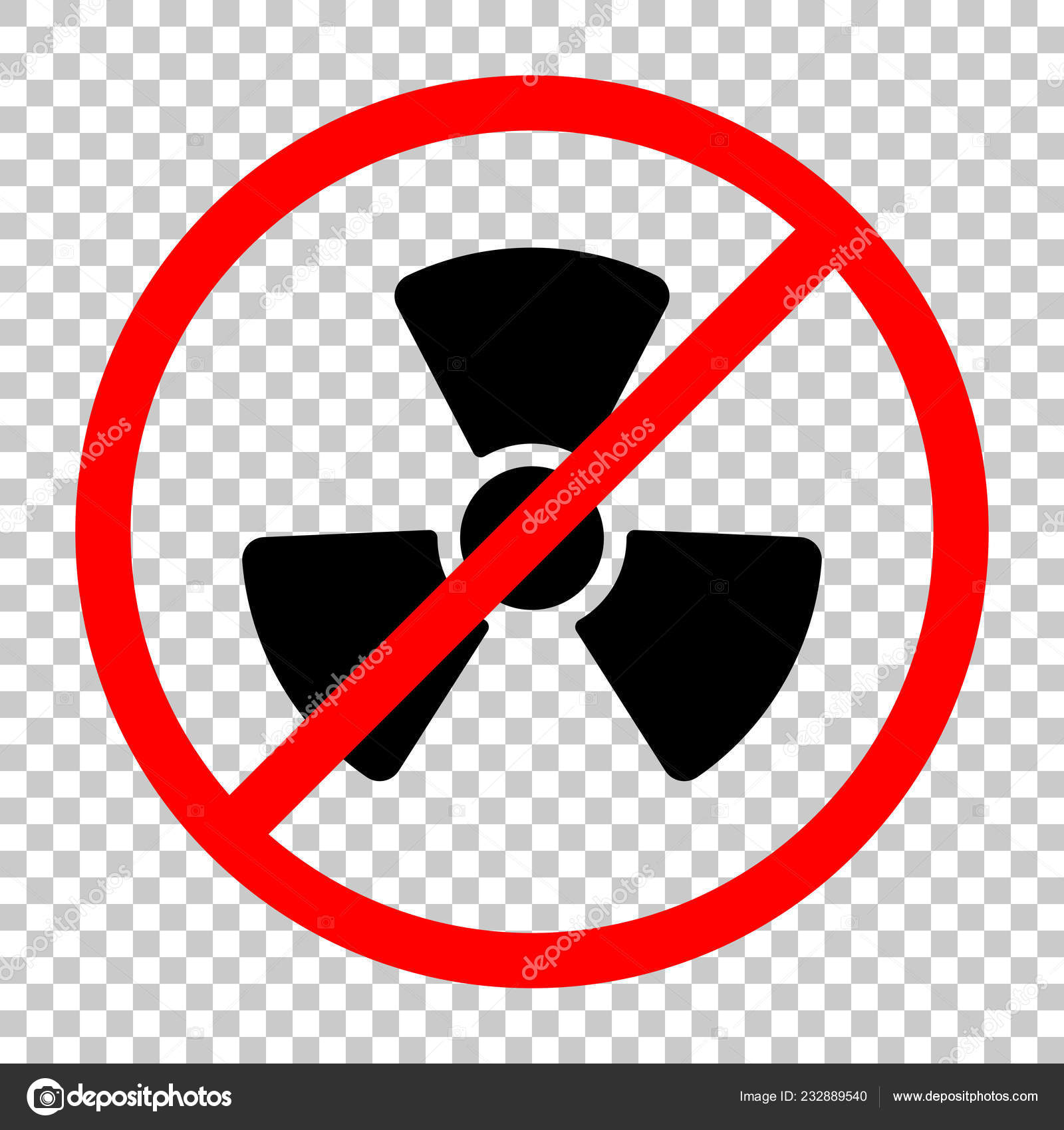 Red Radiation Symbol