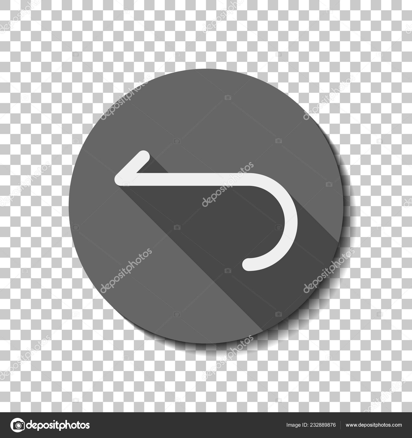 Simple Arrow Backward Navigation Icon Linear Symbol Thin Line One Stock ...