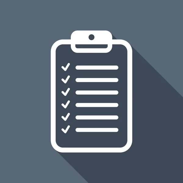 Tablet Dan Kertas Checklist Dengan Tanda Centang Garis Linier Garis ...