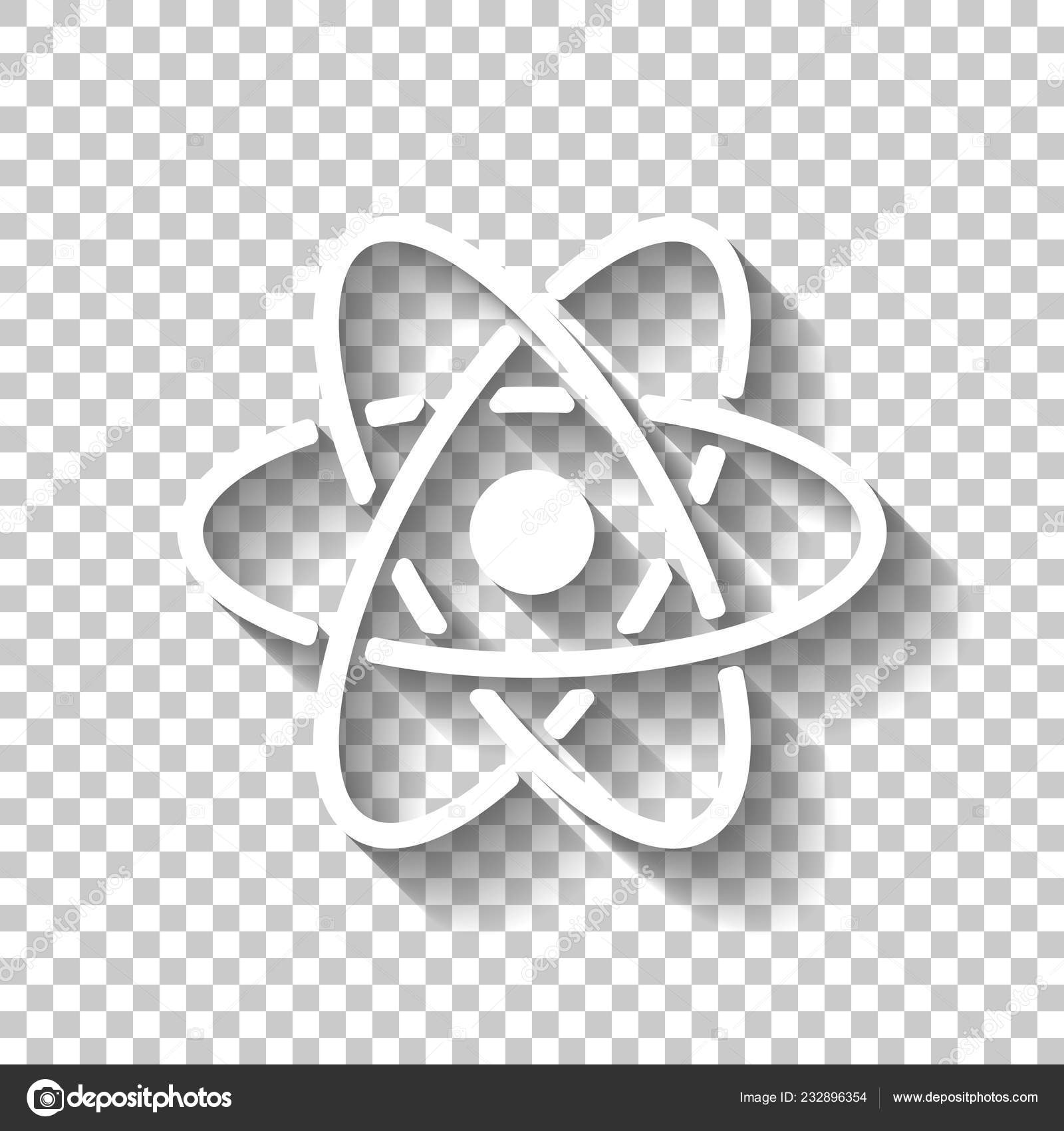 Image vectorielle Symbole Atome Scientifique Icône Simple Icône Blanche ...