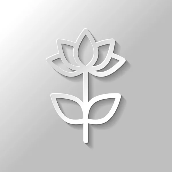 Simple Flower Symbol Linear Icon Transparent Background Stock Vector ...