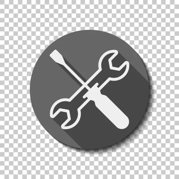 Phone Repair Service Icon White Outline Sign Shadow Transparent ...