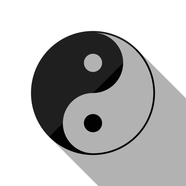 Yin Yan Symbol Transparent Background Black Object Stock Vector by ...