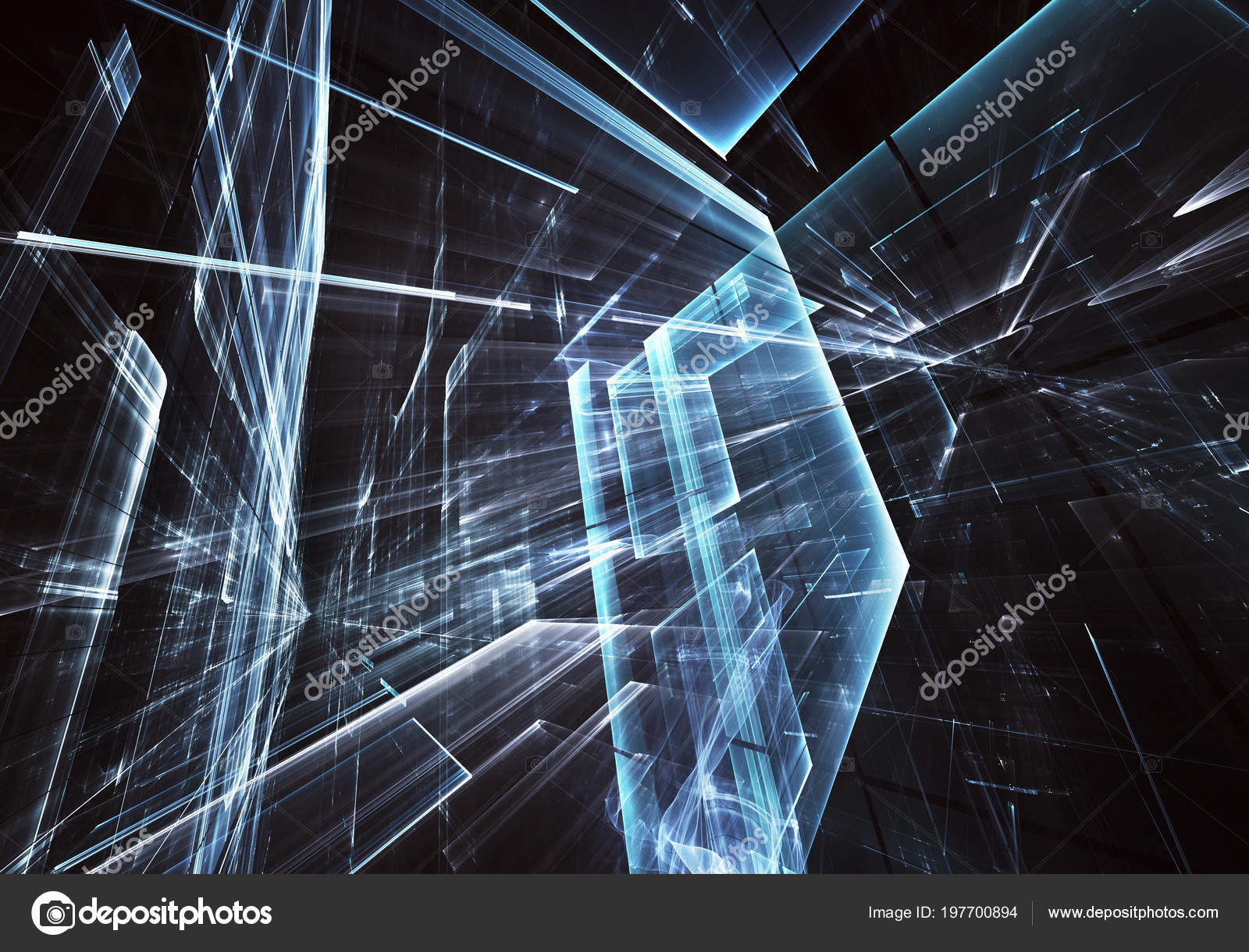 Abstract Future Technology Background Computer Generated Image Fractal ...