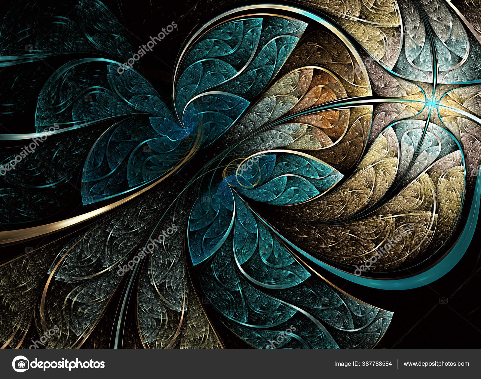 Fractal Color Background Use Creativity Design Projects Stock Photo by ...