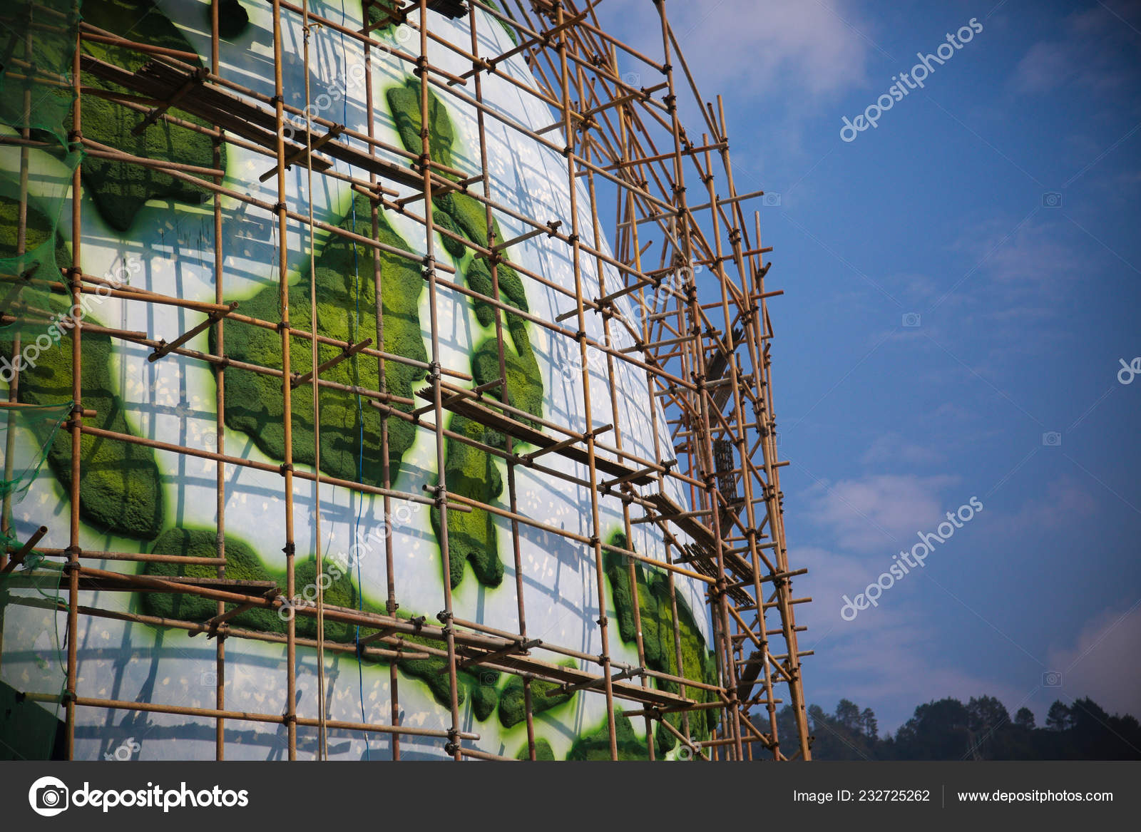 View Newly Built Construction Featuring Shape Globe Construction Nandan ...