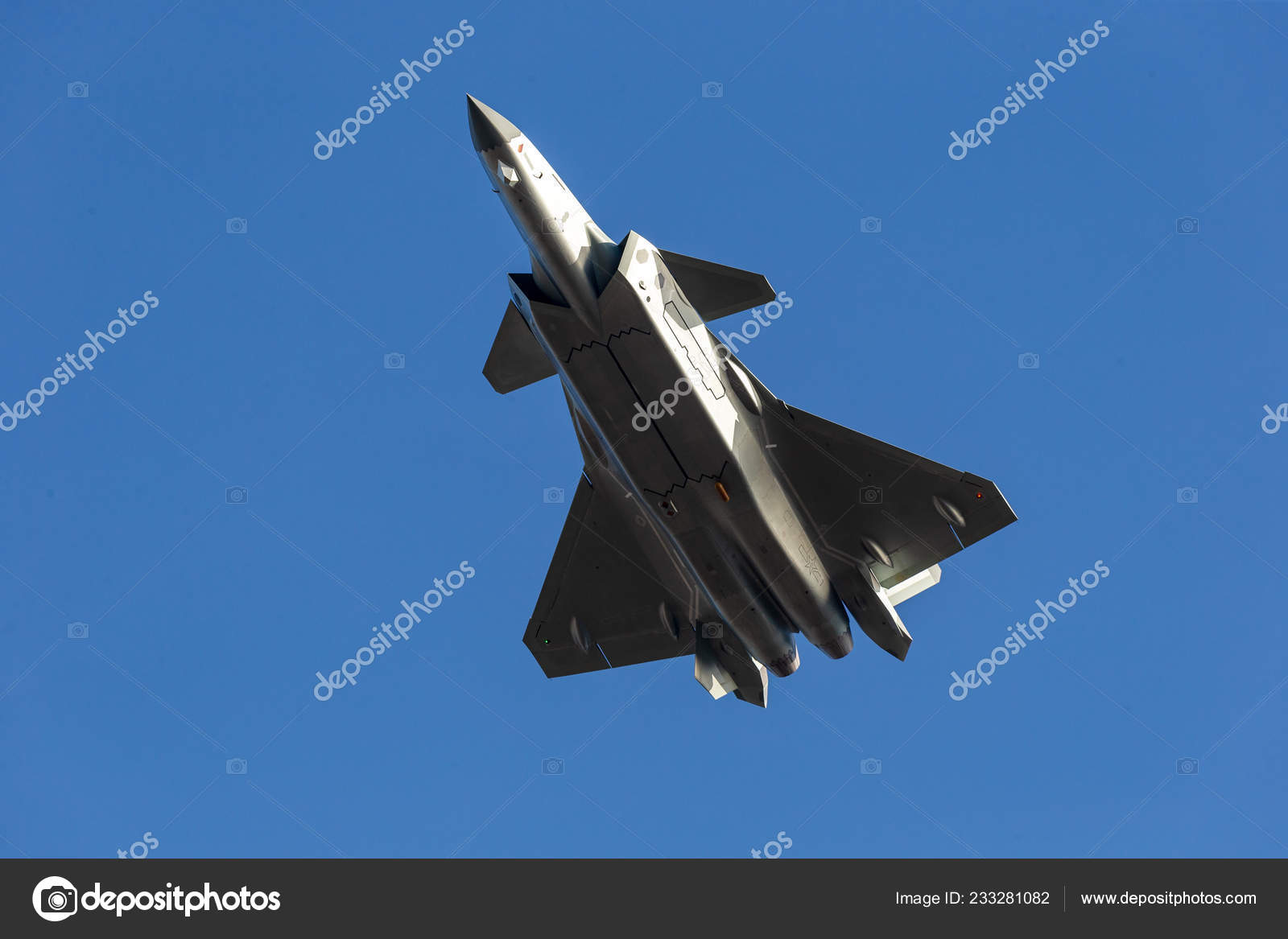 Stealth Fighter Jet Chinese Pla People's Liberation Army Airforce Flies ...