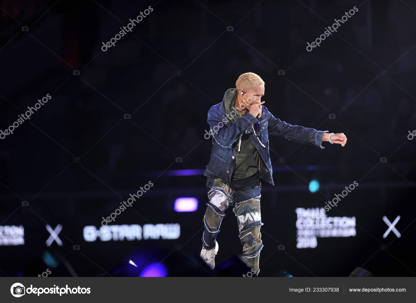 American Rapper Actor Jaden Smith Performs 2018 Tmall Collection Show ...
