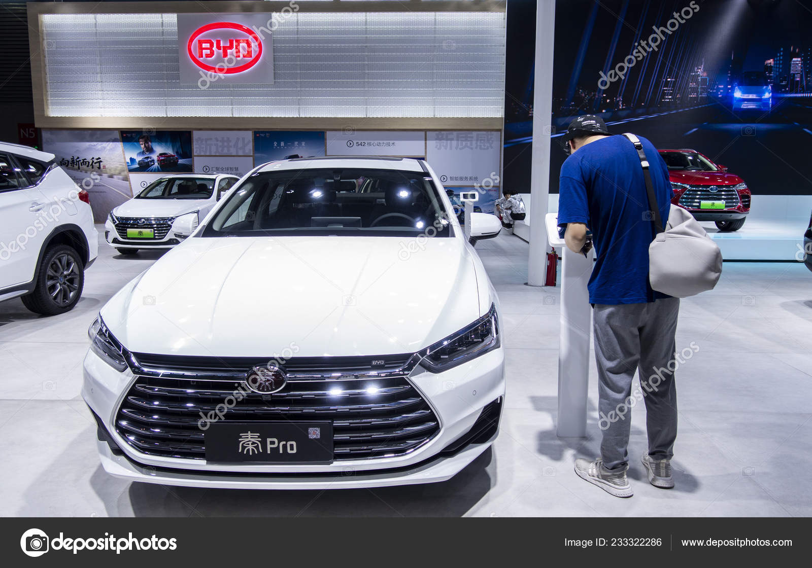 Byd Qin Electric Vehicle Display Shanghai Pudong International ...