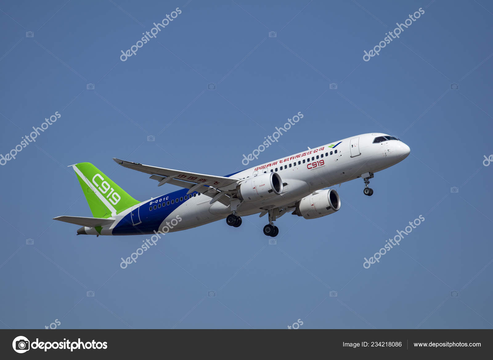 China's Second Domestically Developed Large Passenger Jet C919 Comac ...
