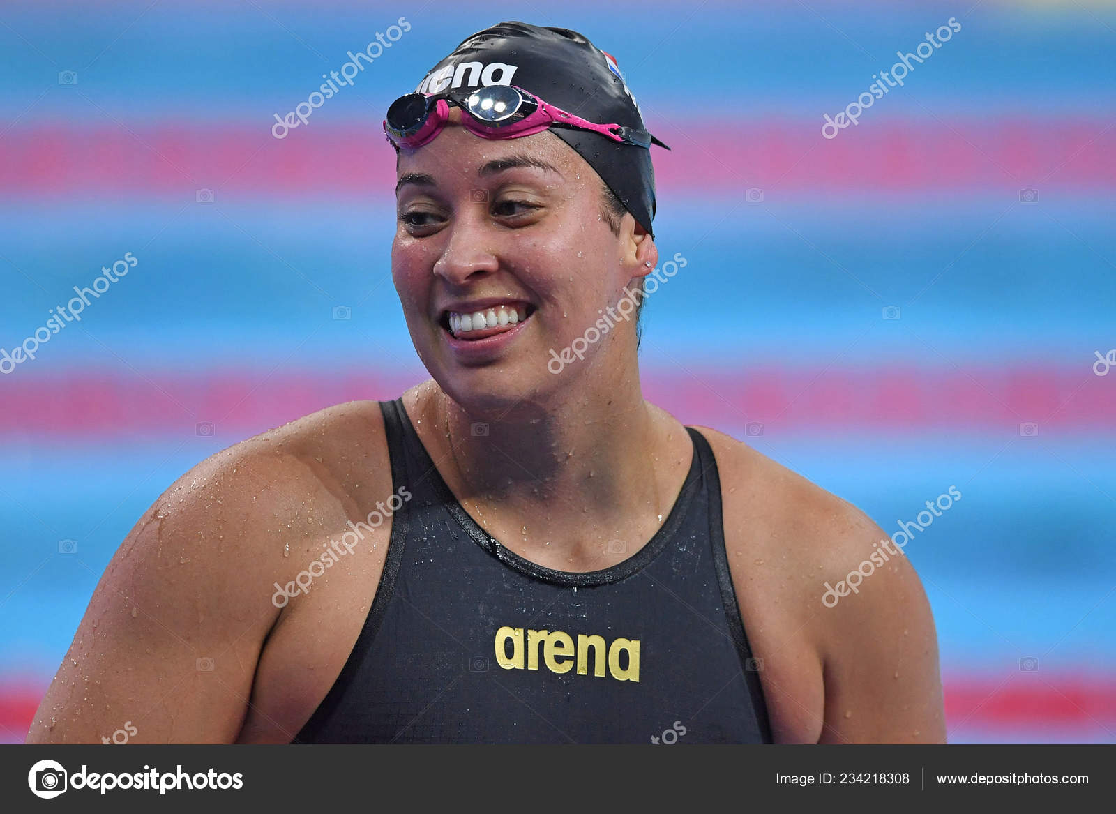 Ranomi Kromowidjojo Dos Países Baixos Comemora Depois Ganhar Final 50M ...