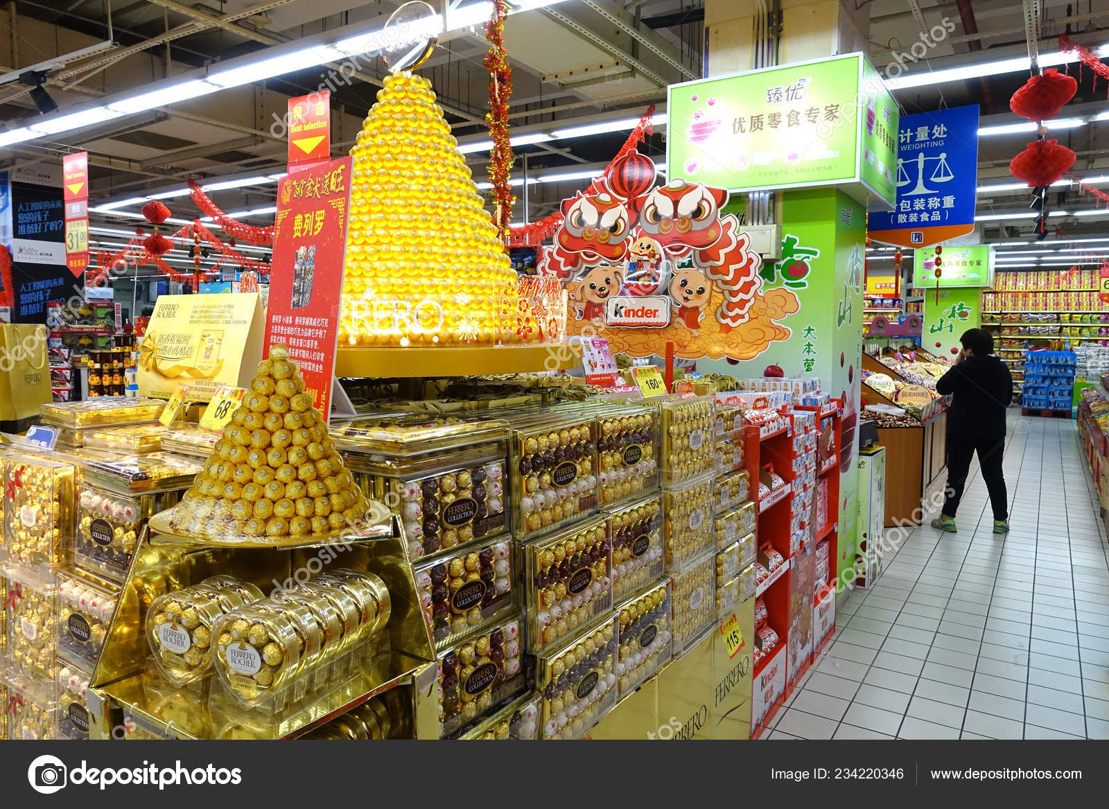 View Ferrero Rocher Chocolates Display Sale Supermarket Shanghai China ...