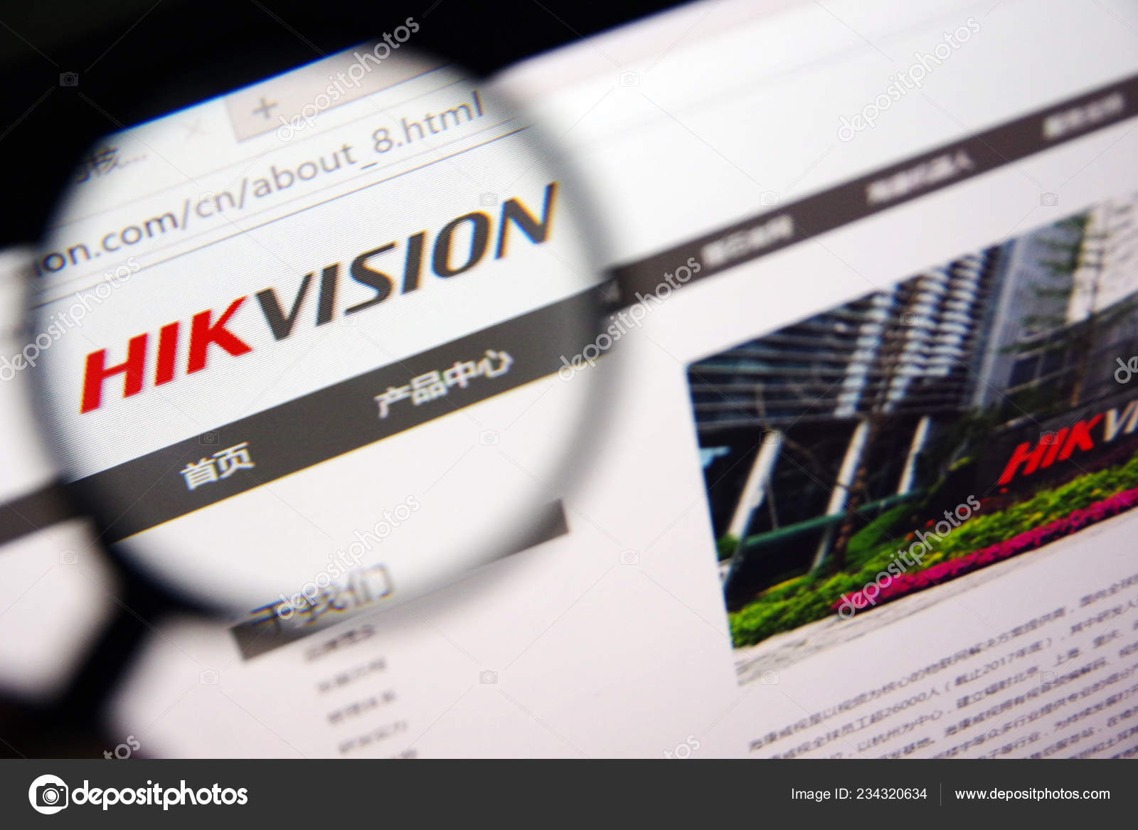 Chineses Netizen Browses Website Hangzhou Hikvision Digital Technology ...