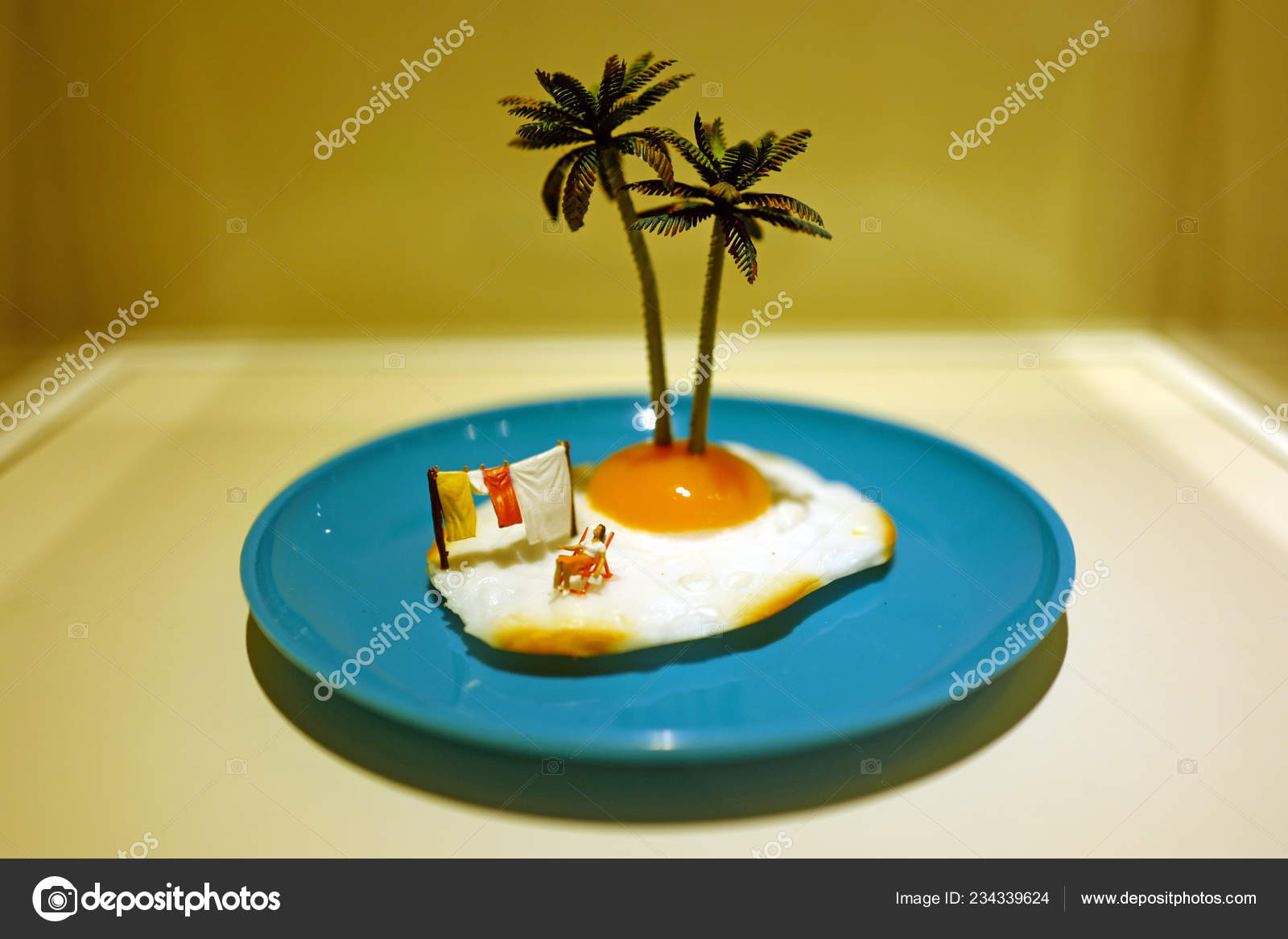 Photo Shows Miniature Artwork Displayed Miniature Life Exhibition ...