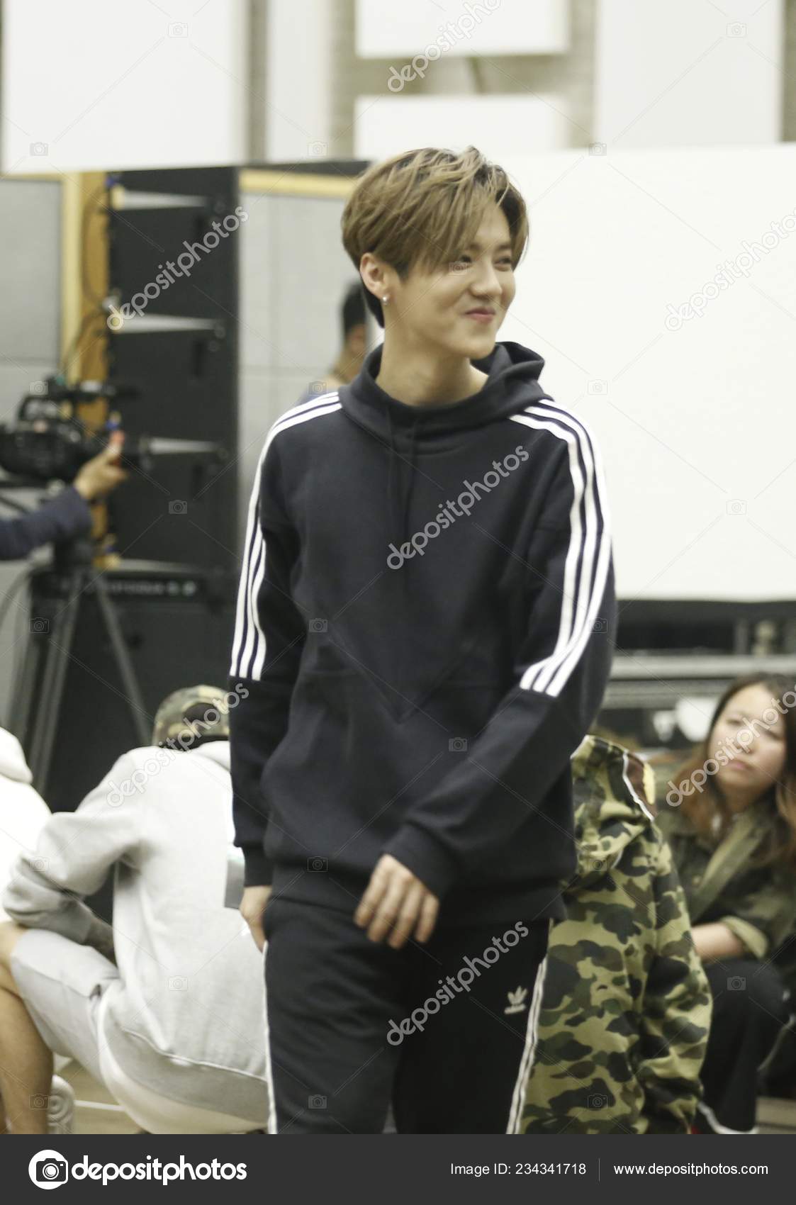 Chinese Actor Singer Han Pictured Set Visit His Concert Beijing — Stock ...