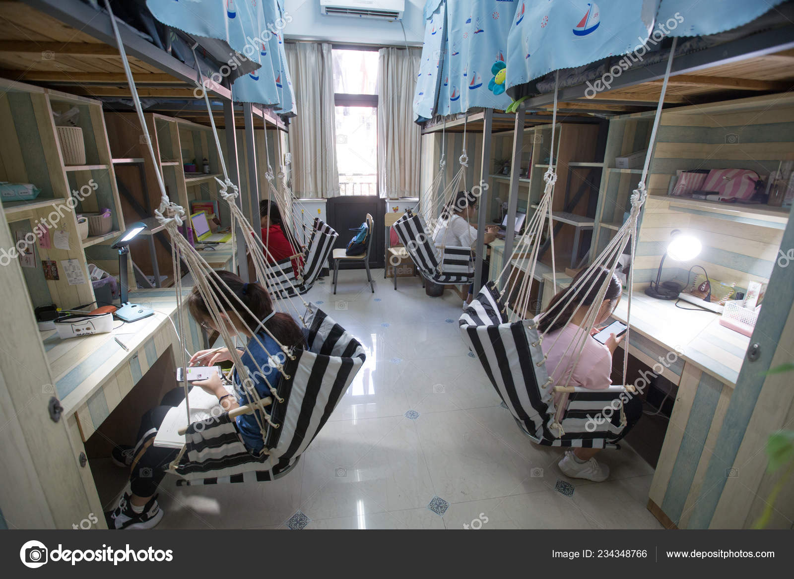 Students Rest Study Themed Dormitory Room Hangzhou College Commerce ...