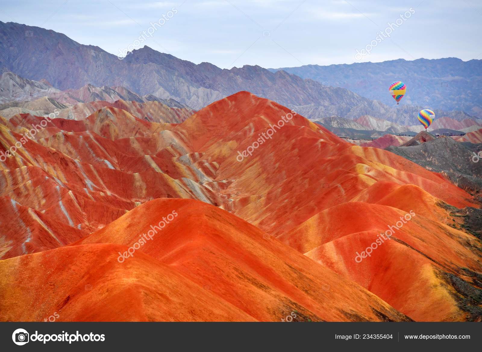 Landscape Danxia Landform Qicai Danxia Scenic Area Zhangye Danxia ...