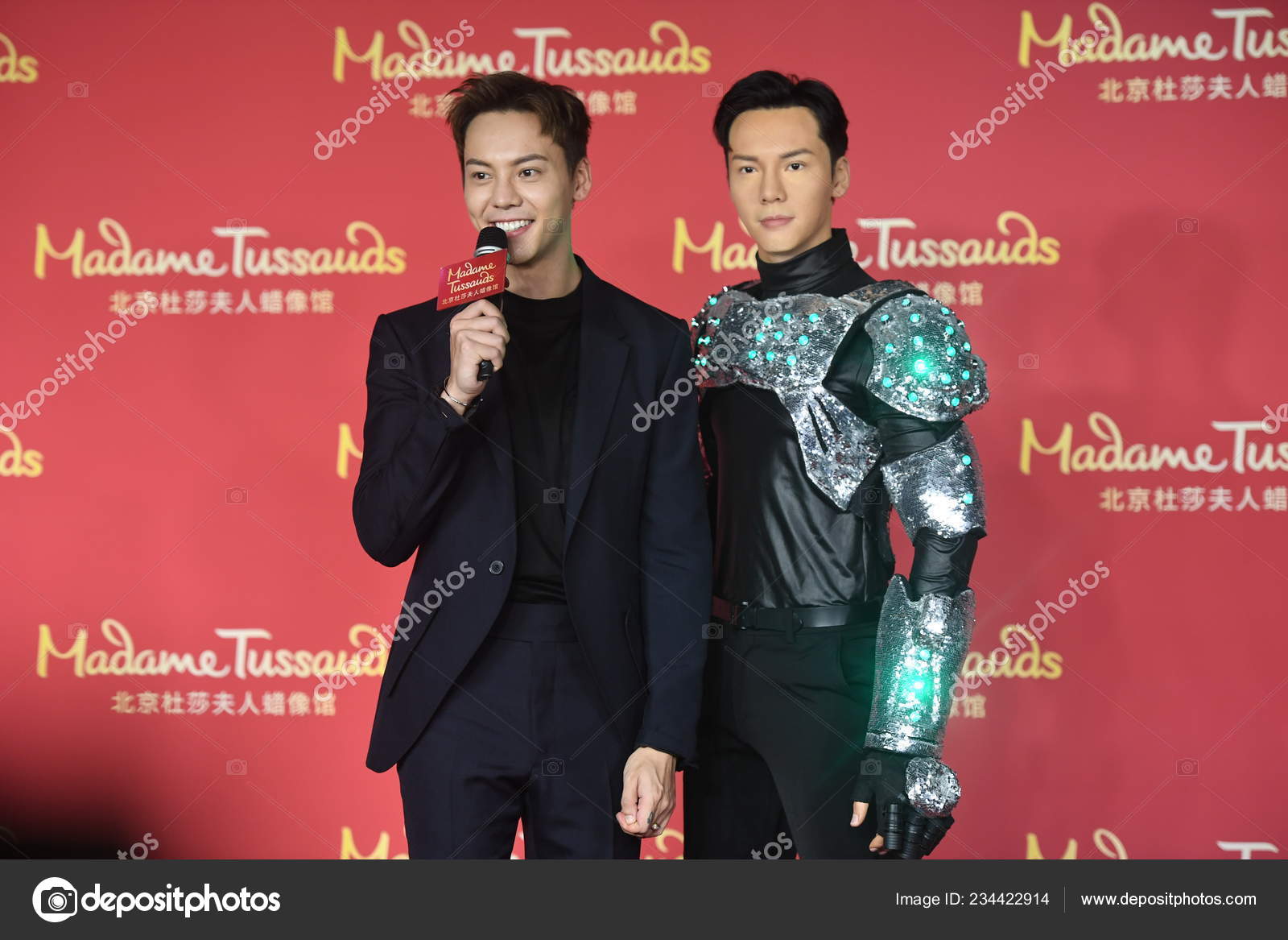 Hong Kong Singer Actor William Chan Poses Unveiling Ceremony Wax ...