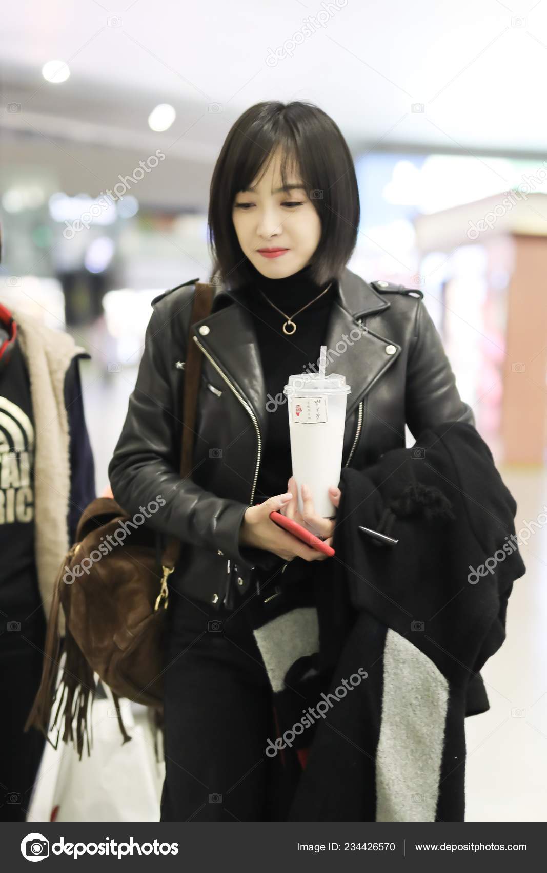 Chinese Singer Actress Victoria Song Song Qian Pictured Beijing Capital ...