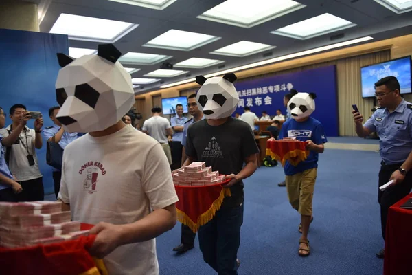 Three Men Giant Panda Masks Receive Cash Rewards Reporting Alleged ...