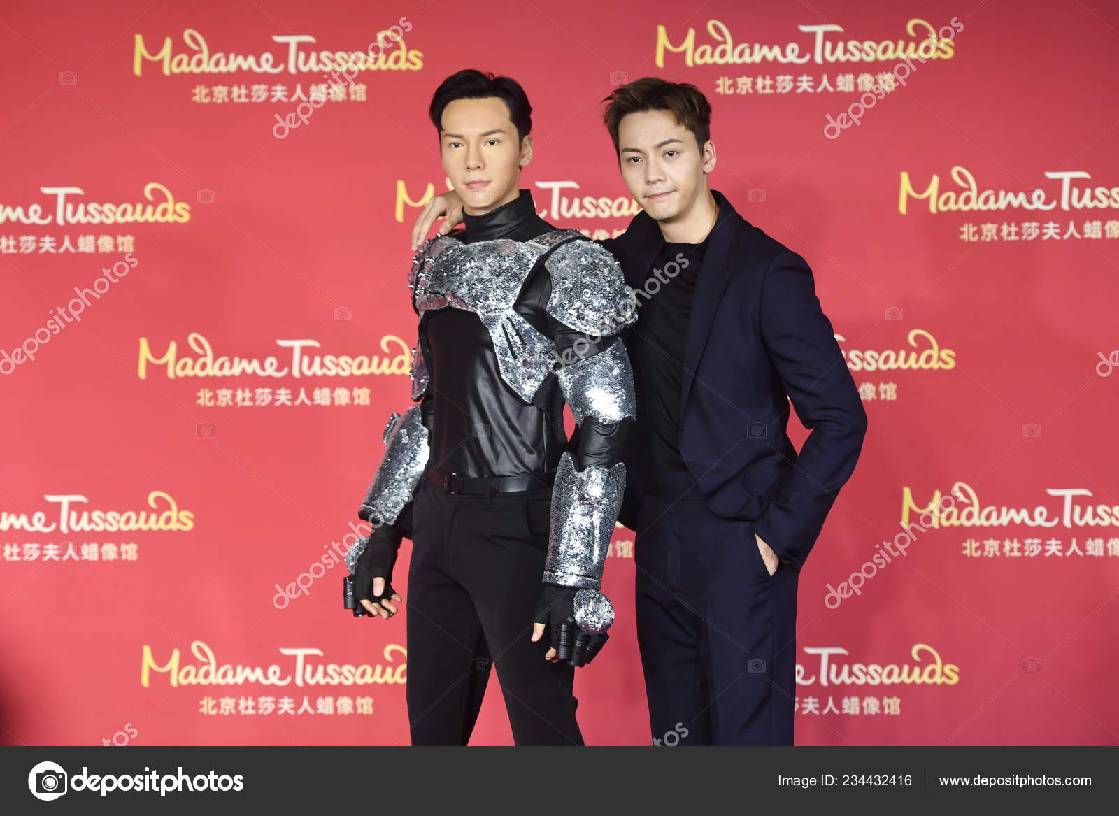 Hong Kong Singer Actor William Chan Poses Unveiling Ceremony Wax ...