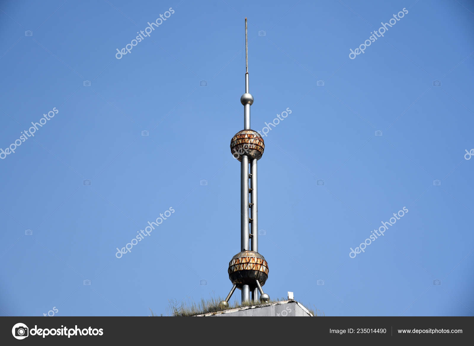 Lightning Rod Which Resembles Oriental Pearl Tower Shanghai Seen ...