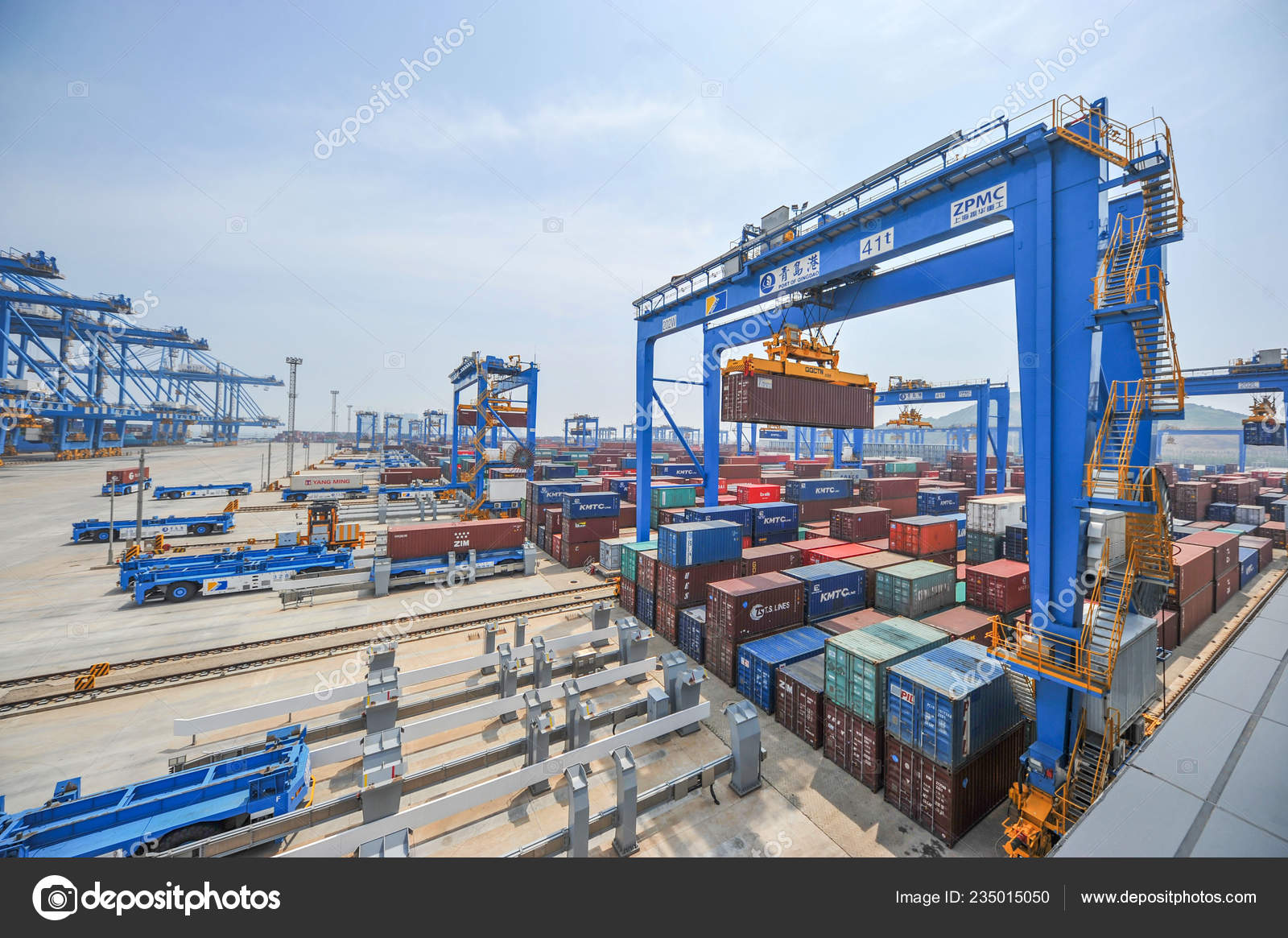 View Fully Automated Container Terminal Port Qingdao Qingdao City East ...