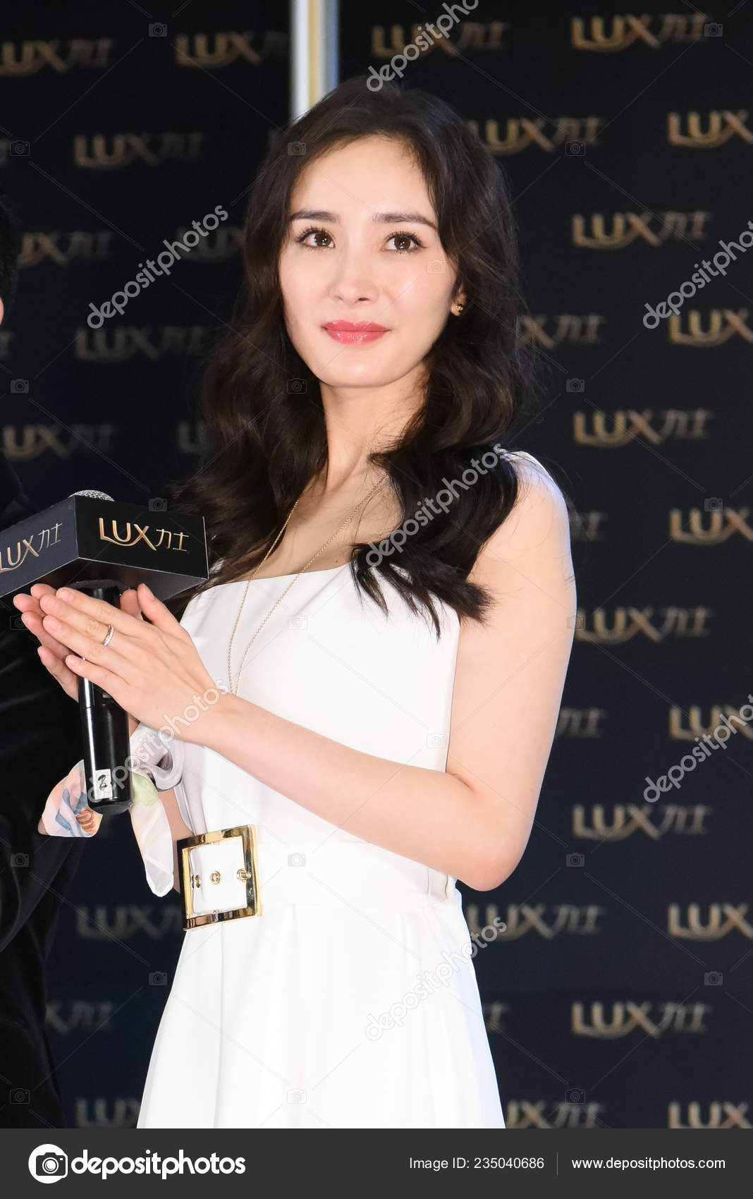 Chinese Actress Yang Attends Promotional Event Lux Shanghai China May Stock Editorial Photo