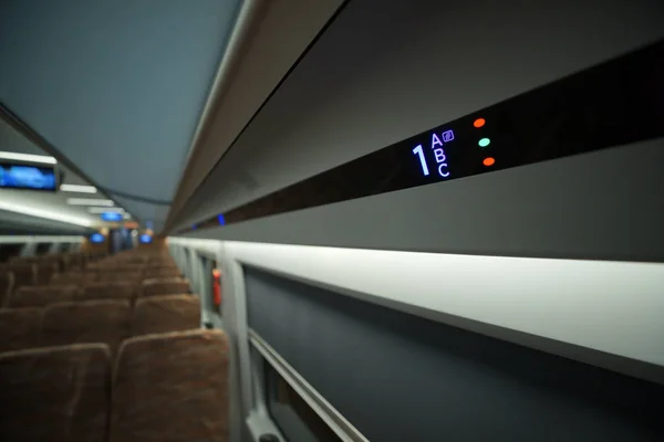 Interior View Cockpit New Longer Fuxing High Speed Bullet Train — Stock ...