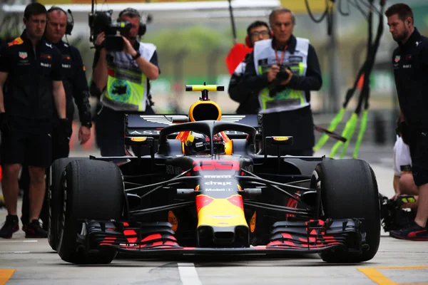 Dutch Driver Max Verstappen Red Bull Racing Steers His Car – Stock ...
