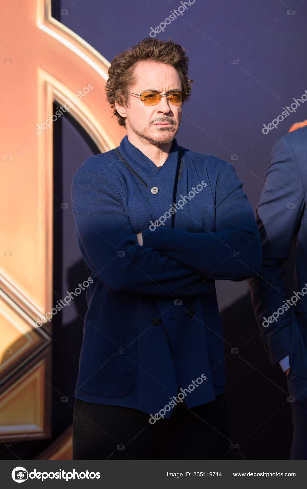 American Actor Singer Robert Downey Poses Arrives Red Carpet ...