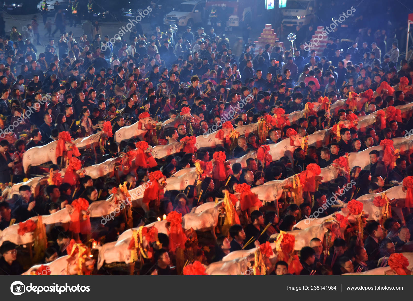 Thousands Worshippers Attend Sacrifice Rite Worship Heavenly ...