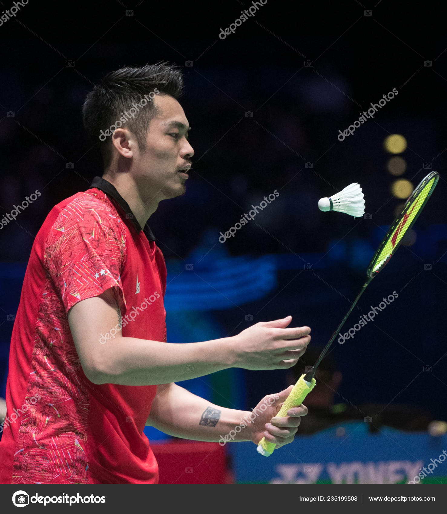 Lin Dan China Pictured Quarter Final Match Men's Singles Lee — Stock Editorial Photo ...