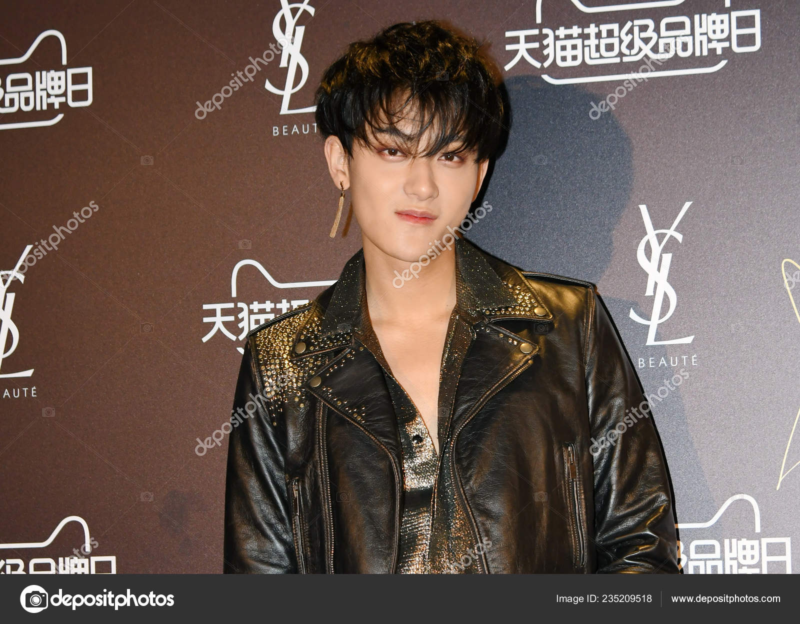 Chinese Singer Actor Huang Zitao Better Known Tao Poses Attends Stock
