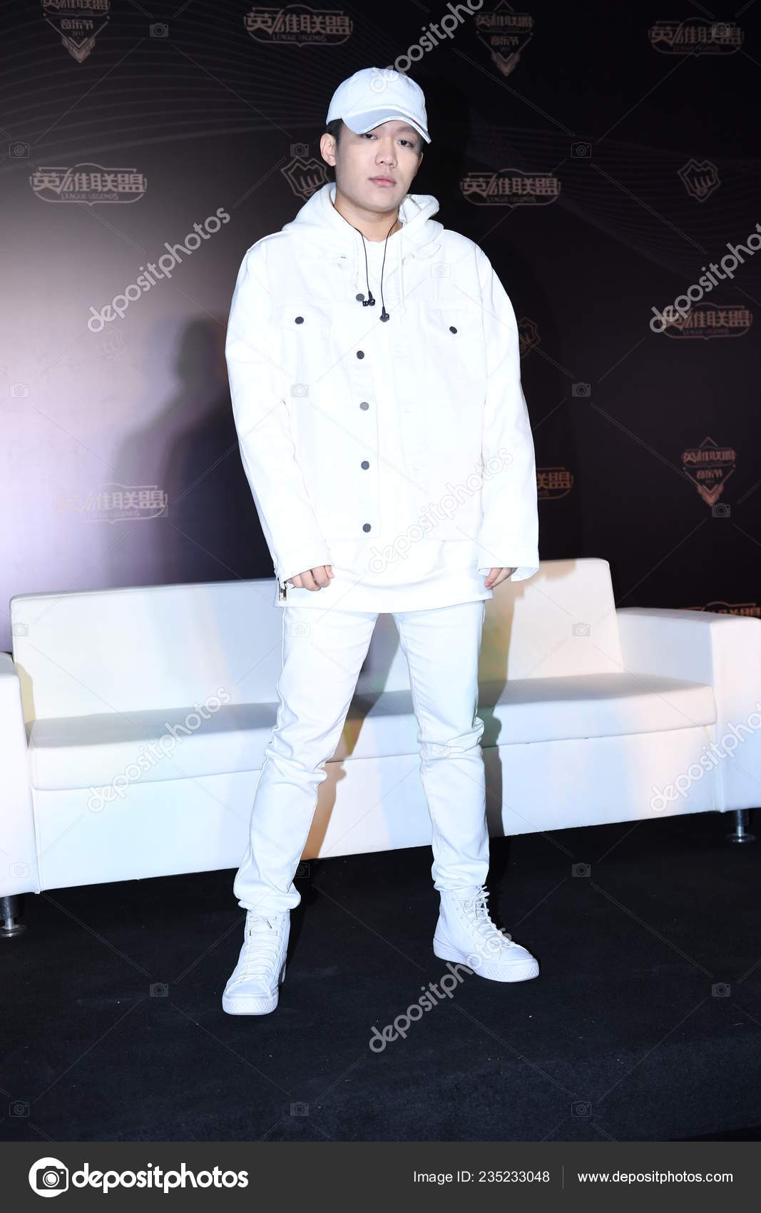 File Chinese Rapper Wang Hao Better Known One Poses Event – Stock ...