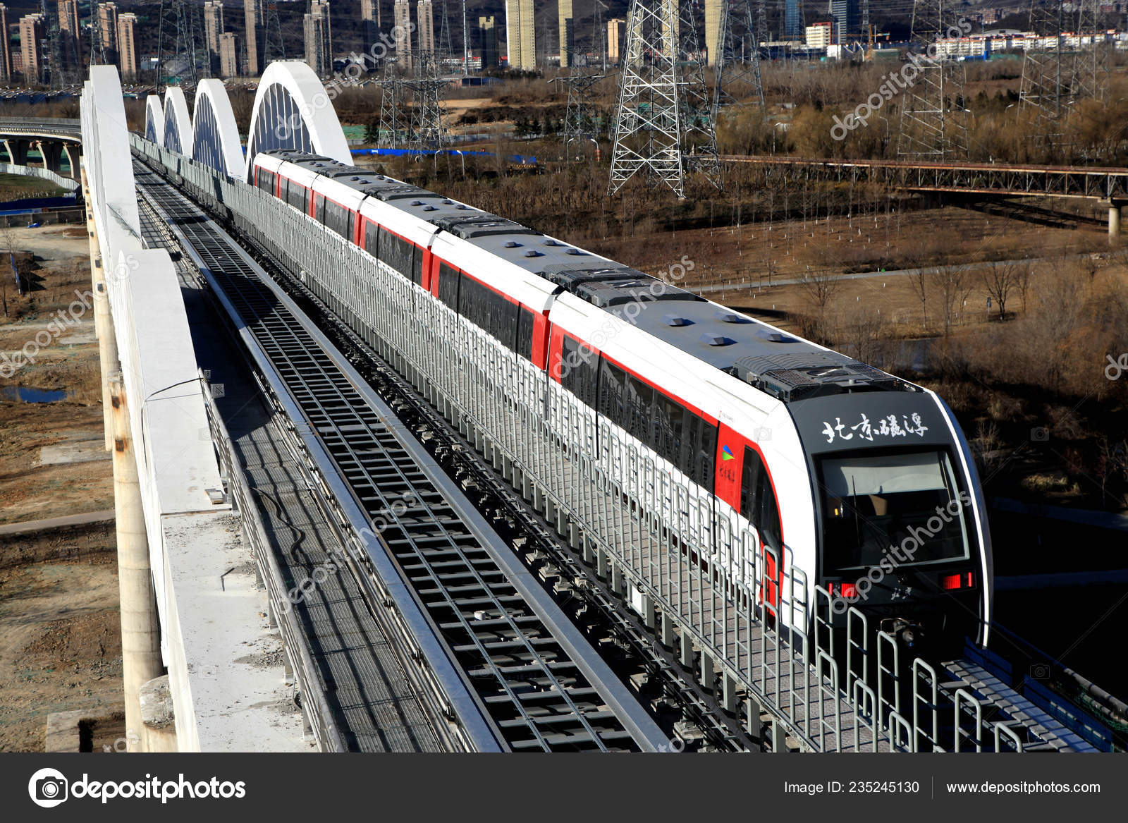 Maglev Train Runs Beijing's First Medium Low Speed Maglev Line – Stock ...