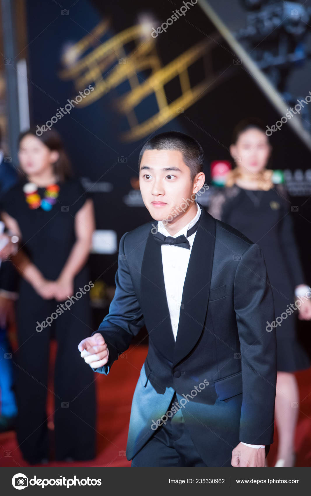 Korean Male Singer On Stage