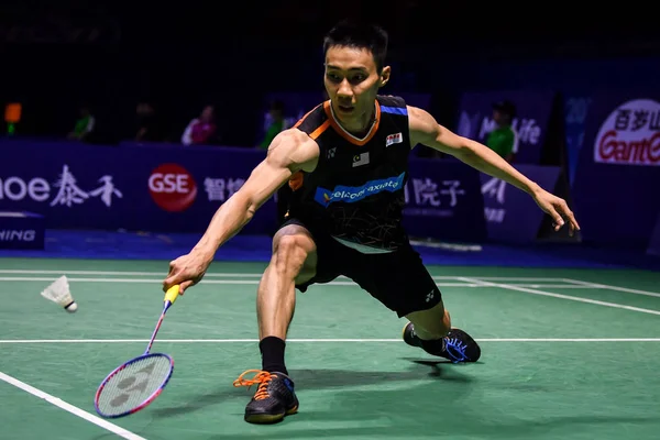 Angus Hong Kong Returns Shot Lee Chong Wei Malaysia Quarterfinal ...