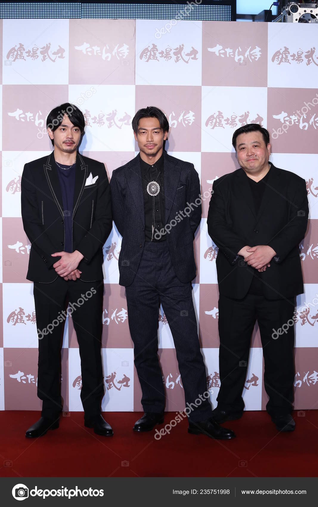 Japanese Actor Sho Aoyagi Left Akira Center Japanese Boy Group — Stock Editorial Photo ...