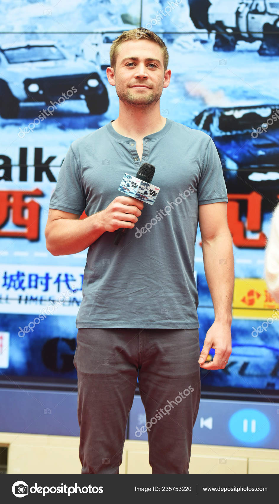 American Actor Cody Walker Attends Press Conference Promote New Movie ...