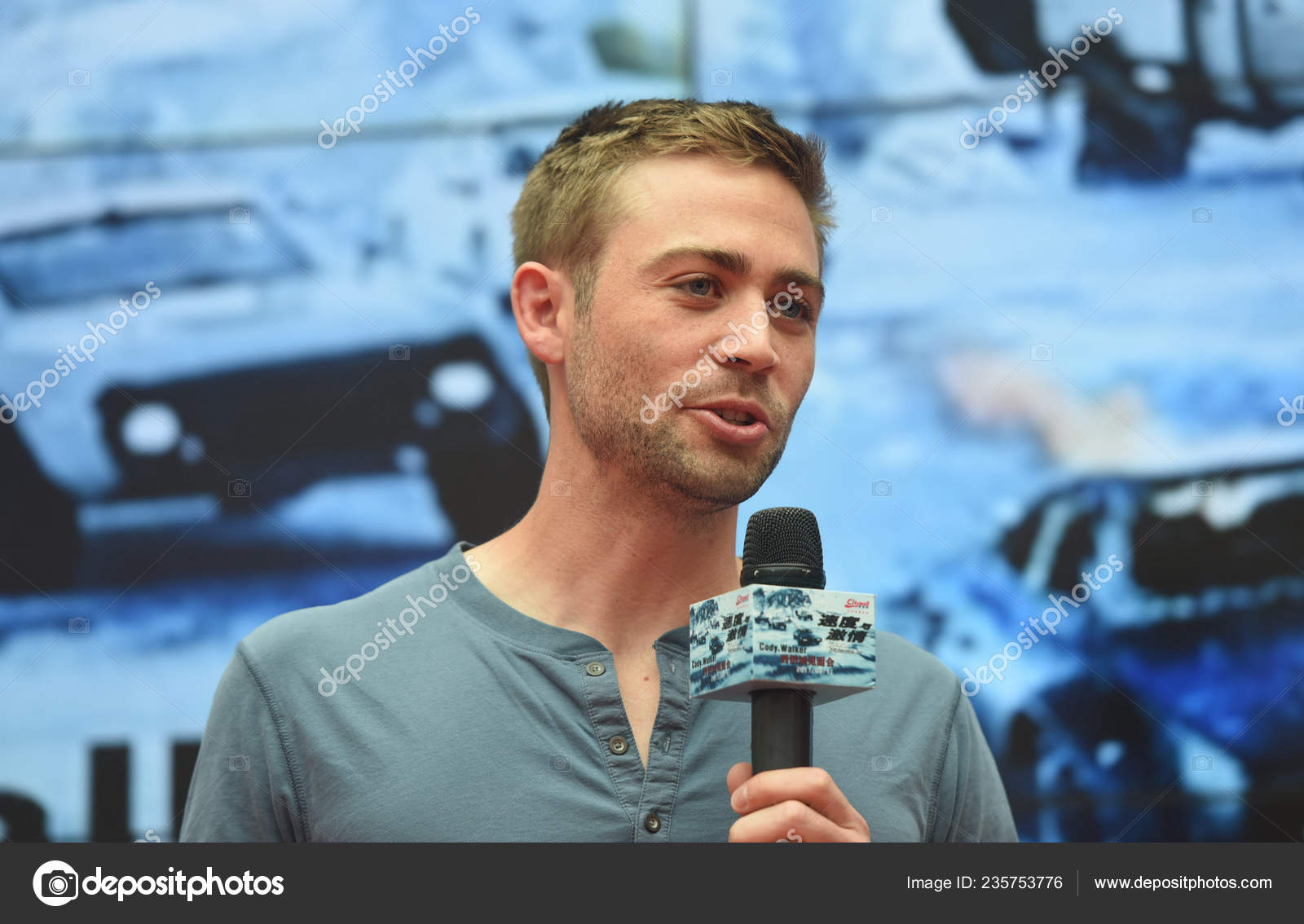 American Actor Cody Walker Attends Press Conference Promote New Movie ...