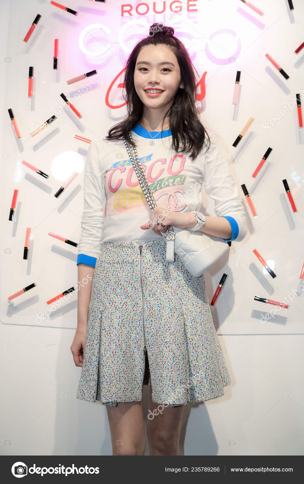 Chinese Model Mengyao Better Known Ming Poses Promotional Event Coco ...