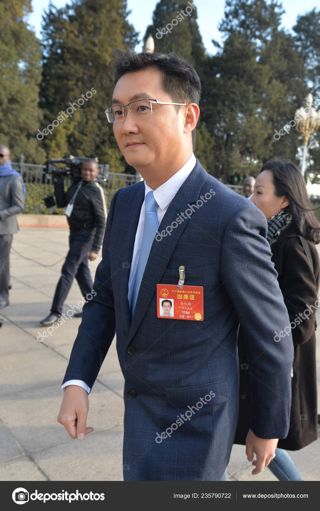 Pony Huateng Chairman Ceo Tencent Holdings Ltd Arrives Great Hall ...
